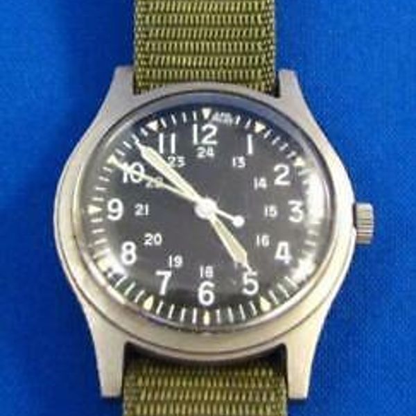 RARE Vintage HAMILTON October 1972 Military Mil-W-46374A Working Wrist ...