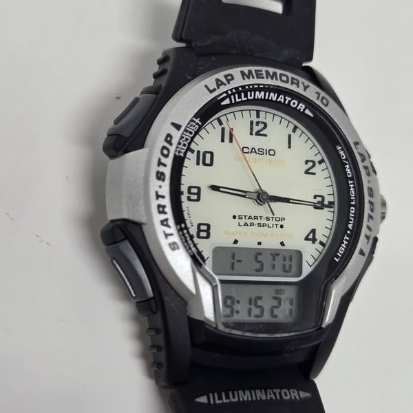 CASIO ILLUMINATOR WS-300 QUARTZ ANA-DIGI WATCH WR 100M NEW BATTERY ...