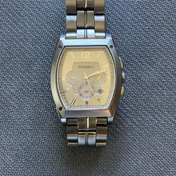 Fossil FS-4251 Men's Arkitekt Smoke Silver Tone Chronograph Quartz Very ...