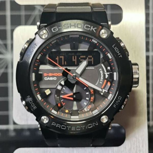 G-Shock CARBON CORE G-STEEL GST-B200 Bluetooth Atomic Solar Black GST ...