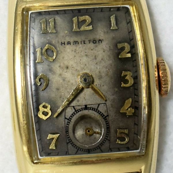 Antique Vtg 1940's Hamilton 980 17J Running 10k Gold Filled Men's ...