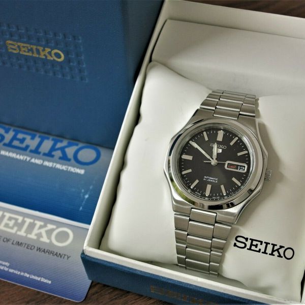 Seiko 5 SNKK47 Black Dial 7S26 03R0 Automatic Seikonaut Nautilus ...