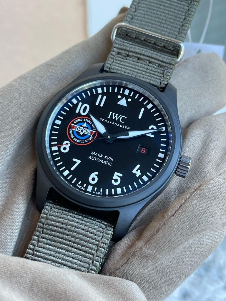 Fs bnib iwc iw324712 pilot mark 18 xviii top gun stfi | WatchCharts