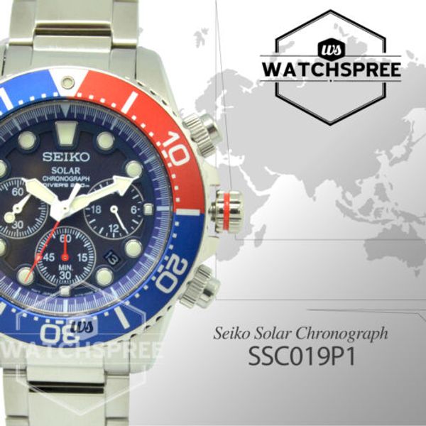 Seiko Men Chronograph Diver Solar Watch SSC019P1 | WatchCharts