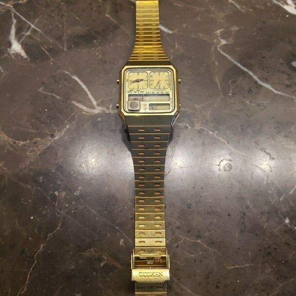 Vintage Citizen Ana-Digi Temp 8980-084616 TA Quartz Watch...JAPAN ...