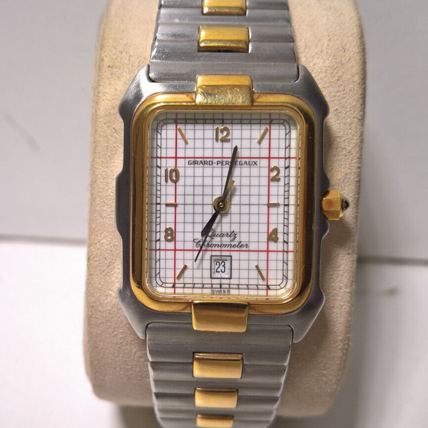 ULTRA RARE VINTAGE GIRARD PERREGAUX QUARTZ CHRONOMETER WATCH ...