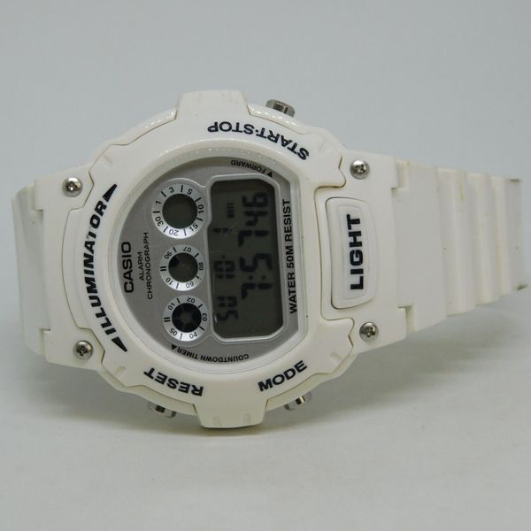 CASIO Illuminator 3225 W-214HC Alarm Chrono Digital Men's Watch New ...