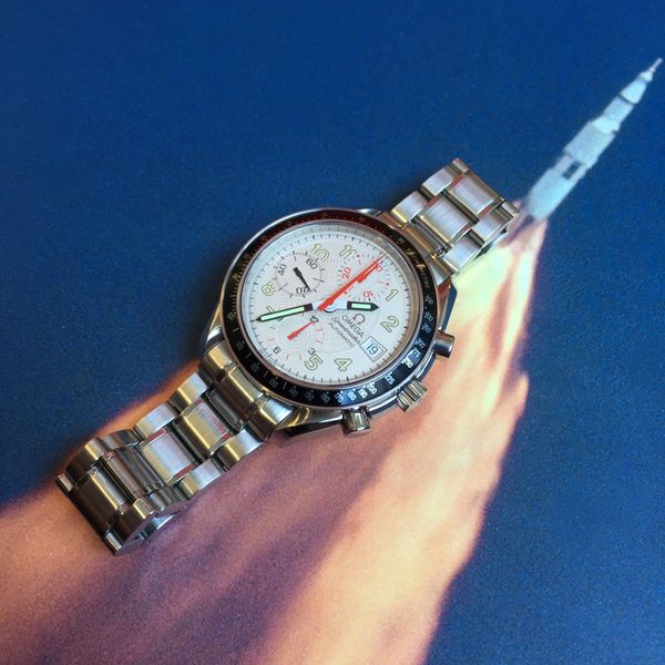 SOLD Omega Speedmaster Date - "Japanese" White Dial - ST 375.0083 ...