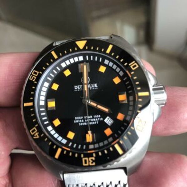 Deep Blue 45mm Automatic Watch - Deep Star 1000 | WatchCharts