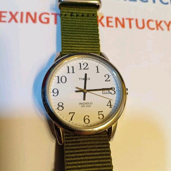 TIMEX WEEKENDER MEN'S 30MM DIAL WATCH - NEW WEB BAND - NEW BATTERY ...
