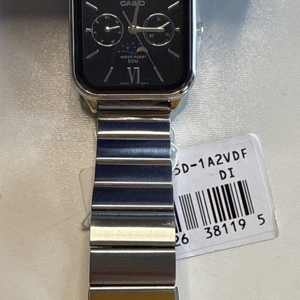 Casio MTP-M305D-1A2 Analog Moonphase Quartz Stainless Steel Band Men's ...