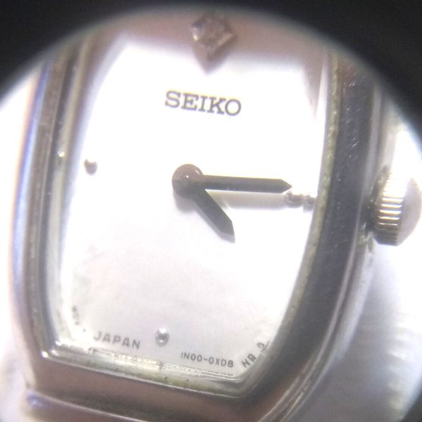 Seiko Quartz Watch Women 1N00-0PA0 White Dial Silver Stainless Bracelet ...