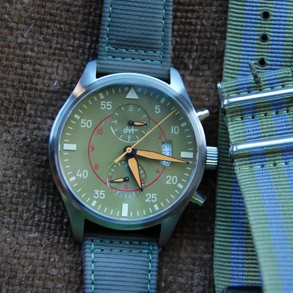 FS: New Davitton 46MM Top Gun Navy Pilot Watch ( W/ Sapphire Crystal ...