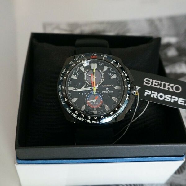 Seiko Prospex Solar Chronograph World Time Alarm SSC551P1 Special ...