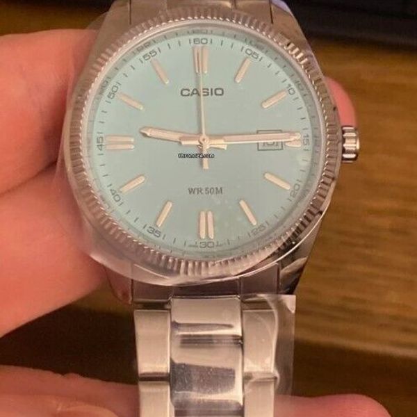 CASIO ‘Tiffany Blue' Watch | Brand New in Box with Tags | MTP-1302PD ...
