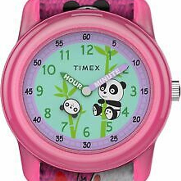 Timex Girls Time Machines Analog Elastic Fabric Strap Watch ...