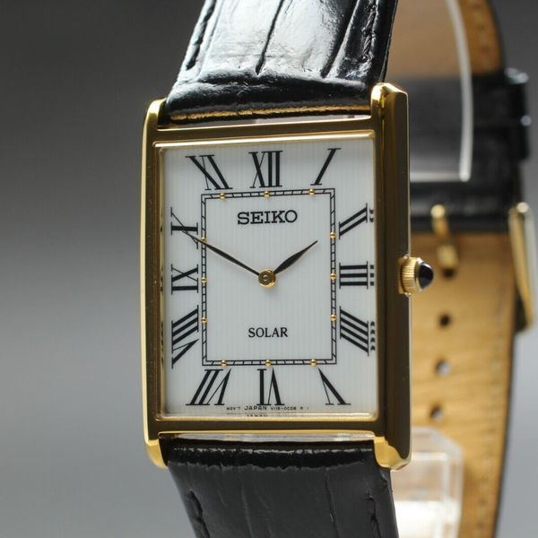 [NEAR MINT] SEIKO SOLAR SUP880 V115-0BC0 Tank Roman Quartz Men Watch from Japan | WatchCharts ...