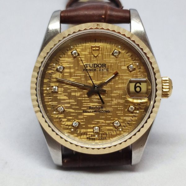 Vintage Tudor 72033 Diamond OysterDate Automatic Watch - Read ...