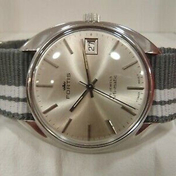 ORIGINAL VINTAGE WATCH FORTIS HIFI-MATIC F28800 2824 ETA SERVICED!FULLY ...