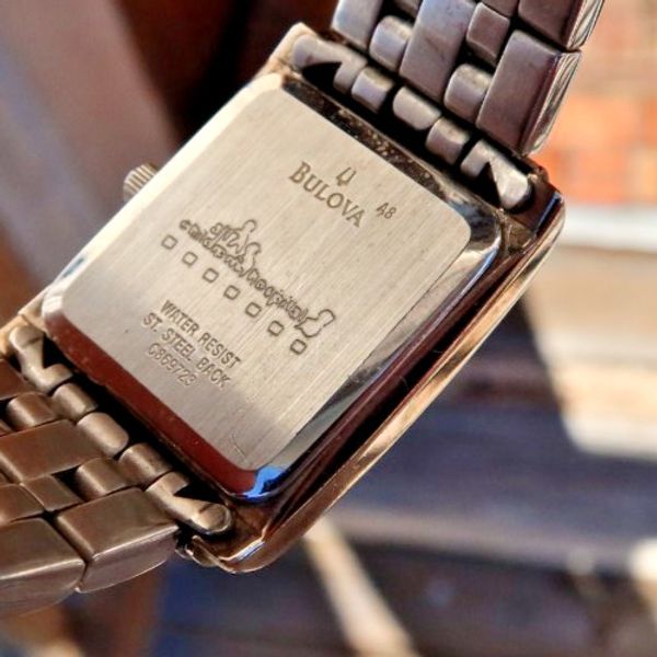 Vintage Bulova Tuning Fork Silver Tone Watch Wristwatch A8 Children's ...