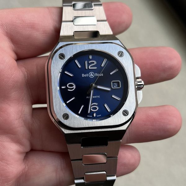 [WTS] Bell & Ross BR05 Blue Dial w/ Bracelet and Rubber Strap BR 05 ...