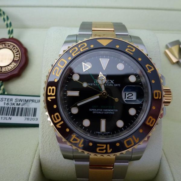 **REDUCED**: Rolex GMT MASTER II CERAMIC 18K/SS RANDOM SERIAL, Model ...