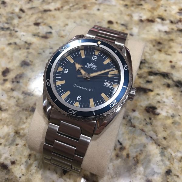 Lew and Huey Orthos Commander 300 blue date | WatchCharts Marketplace
