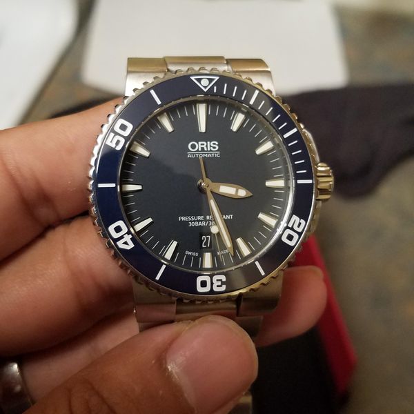 SOLD! Oris Aquis Date (Blue) | WatchCharts Marketplace