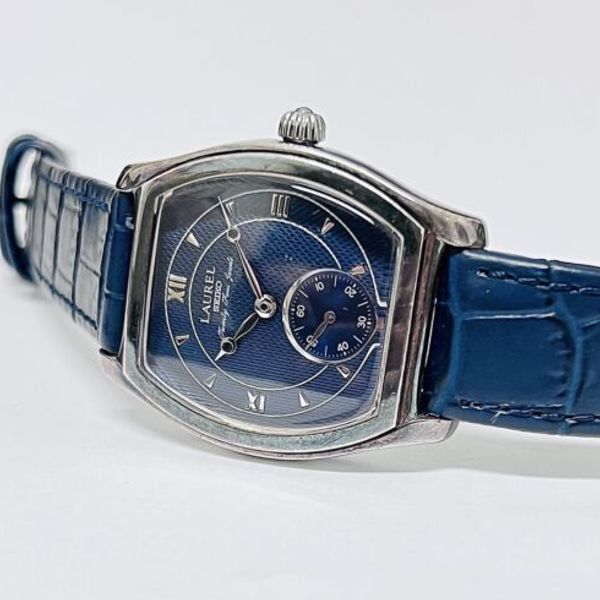 RARE SEIKO LAUREL 4S28-5010 blue dial hand winding mens watch ...