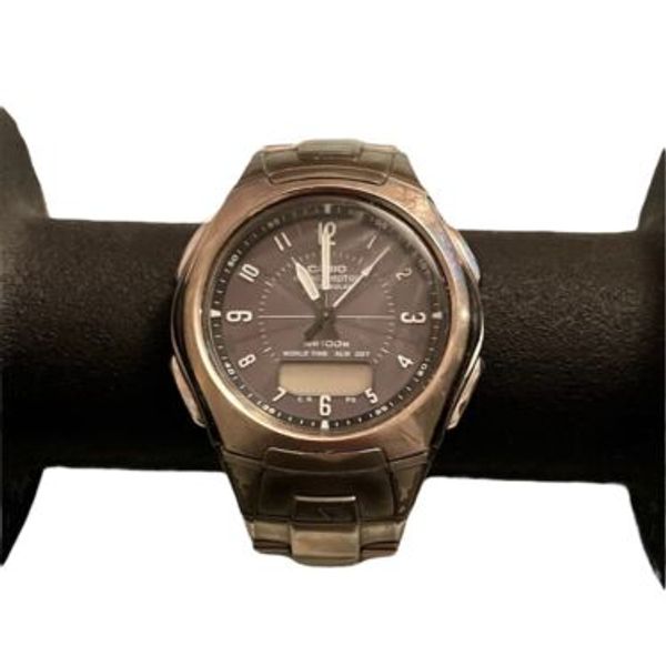 Menâ s Titanium Casio Wave Ceptor Watch | WatchCharts Marketplace