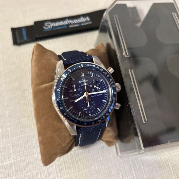 Omega Moon Swatch Neptune Mod Stainless Steel Sapphire Crystal ...