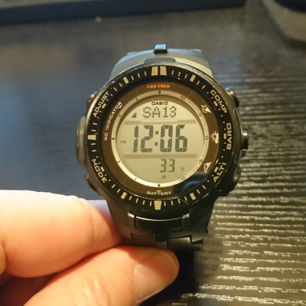 FS: Casio PRW-3000 Pro Trek ABC Tough Solar Multiband 6 Watch ...