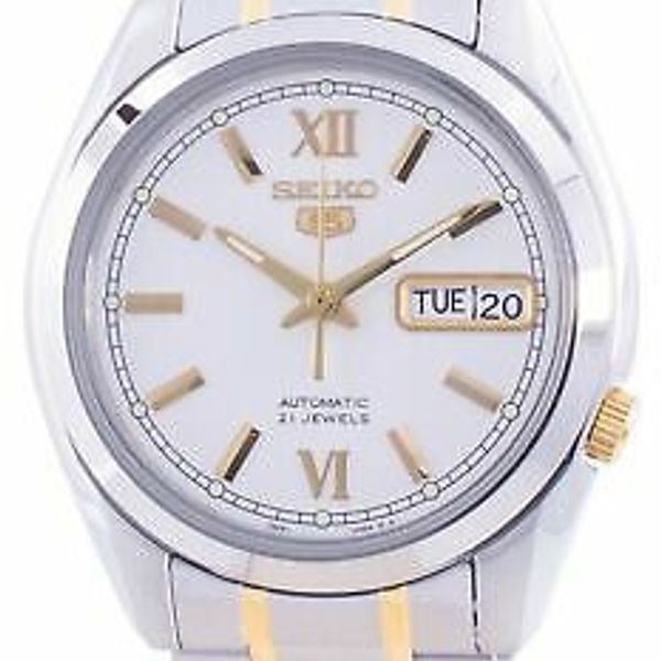 Seiko 5 Automatic White Dial SNKL57 SNKL57K1 SNKL57K Men's Watch ...
