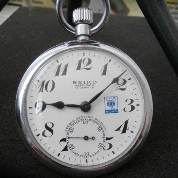 SOLD CBS SONY SEIKO Precision Pocket Watch | WatchCharts