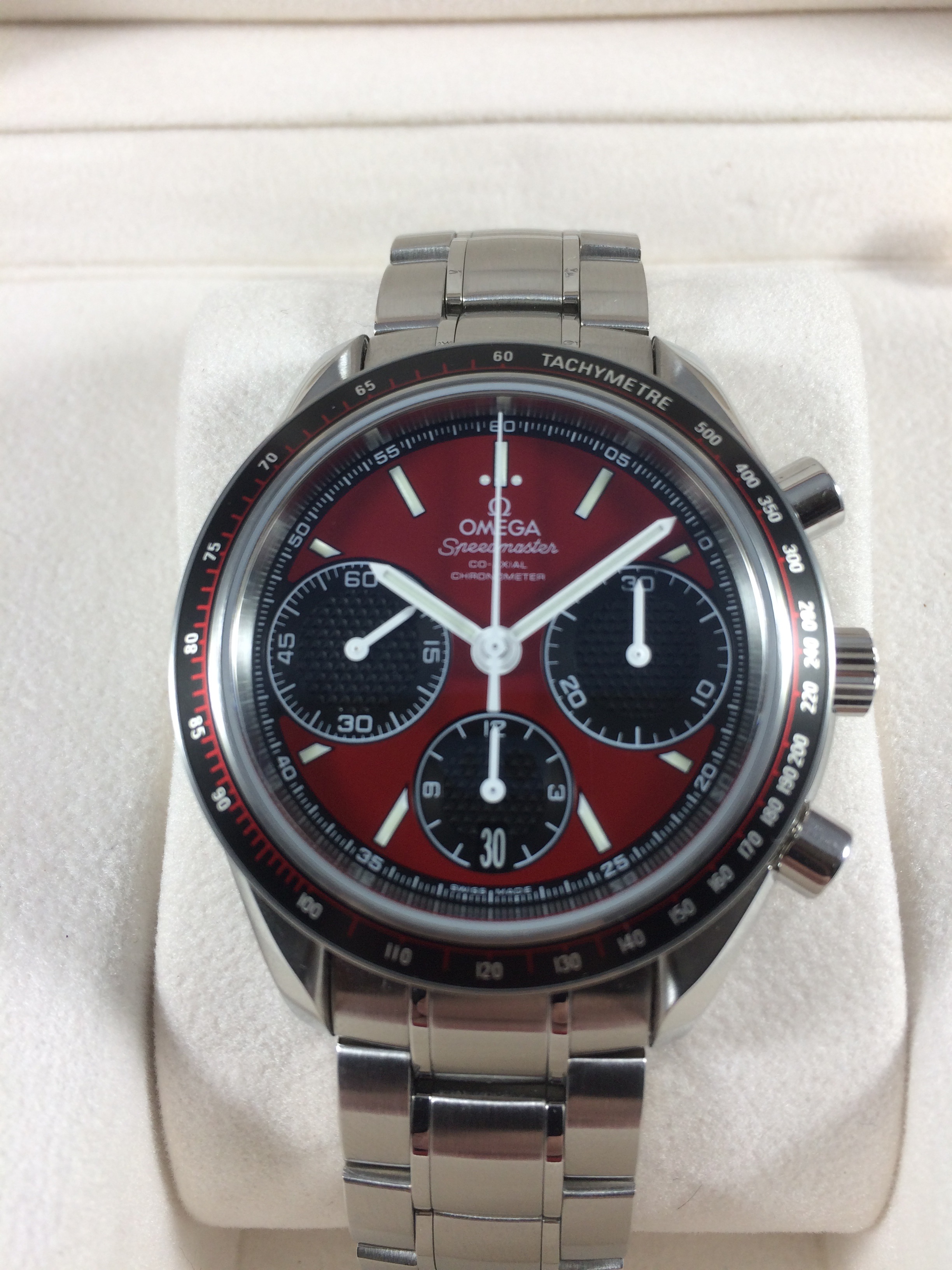 Omega Speedmaster Racing Red Dial Stainless Steel Ref. 326.30.40.50.11 ...