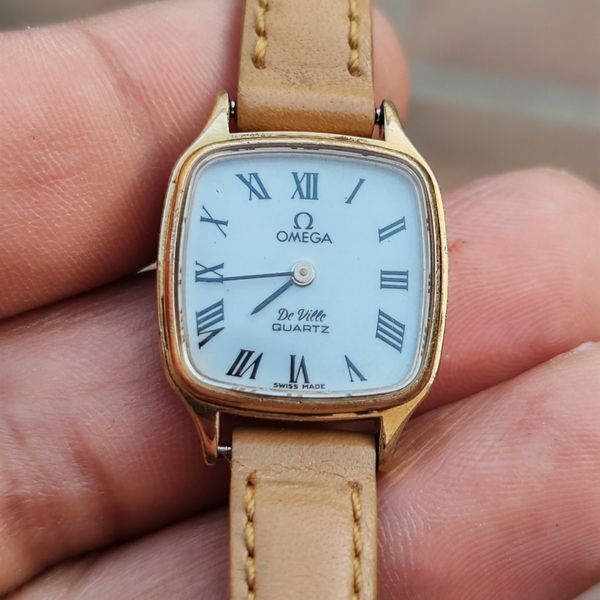 LUXE FEMME DRESSING WATCH OMEGA DE VILLE Cal. 1350 MONTRE VINTAGE RARE ...