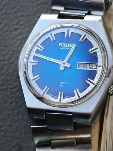 Vintage Seiko Automatic 7009-8079 Beautiful Blue Dial for repair running | WatchCharts Marketplace