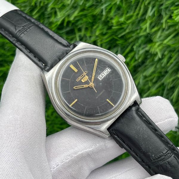 Vintage Seiko 5 Automatic Beautiful Black Dial Japan Made Menâ s Watch 6309-7310 | WatchCharts ...