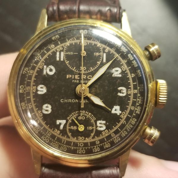 [WTS] ~1940s Pierce Chronograph, Gold Plated. $350 OBO. CONUS Free ...