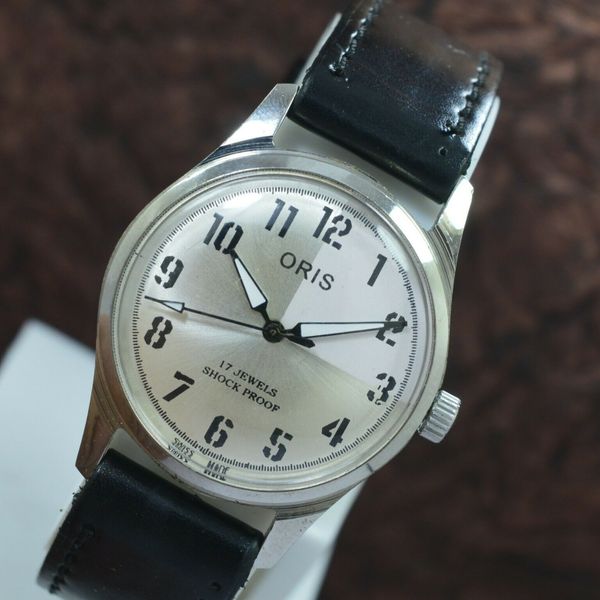 Beautiful Oris Hand Wind 17 Jewels FHF ST- 96 Mechanical Men's Wrist ...