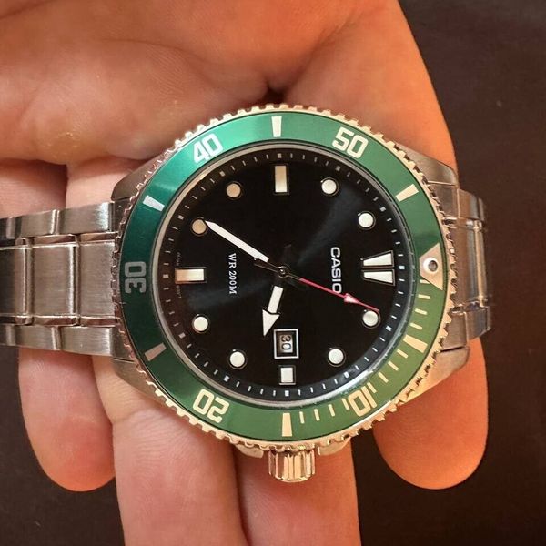 Casio MDV-107D-3AVEF Diver Collection Wristwatch, Starbucks, Rare ...