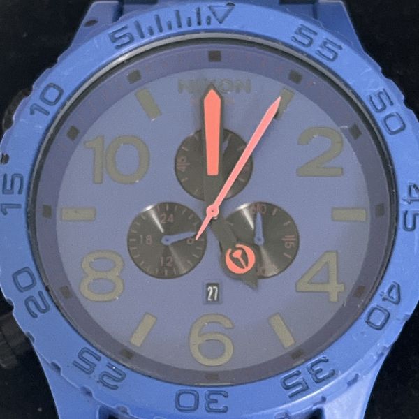 RARE NIXON MENS WATCH 51-30 GUNSHIP CHRONO A083-BLUE | WatchCharts ...