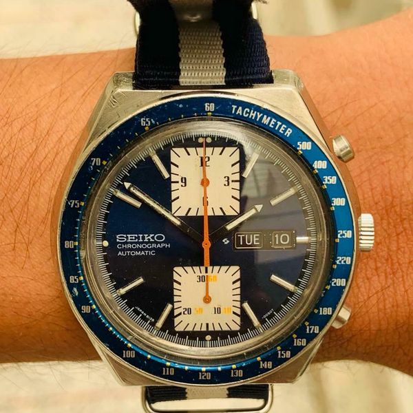 RARE VINTAGE SEIKO KAKUME 6138-0030 AUTOMATIC CHRONOGRAPH -CUF ...