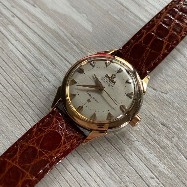Omega Constellation Ref 2852 Cal 501 Pie Pan Crosshair Capped Rose Gold ...