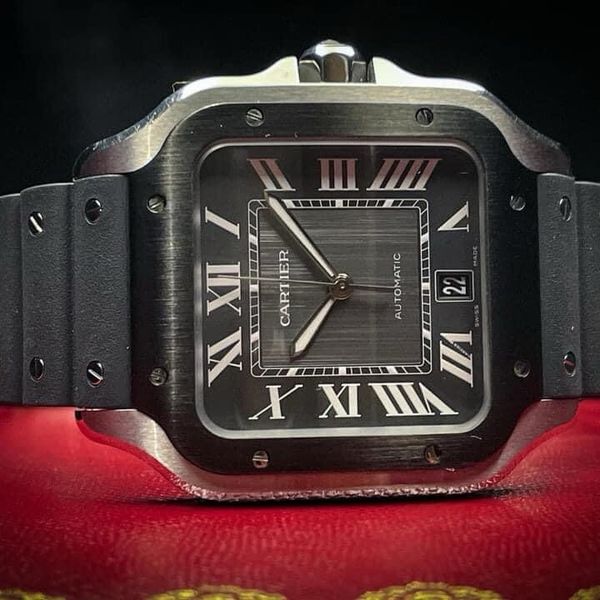 Cartier Santos de Cartier WSSA0037 - Gray Dial 39mm Watch - Full Set ...