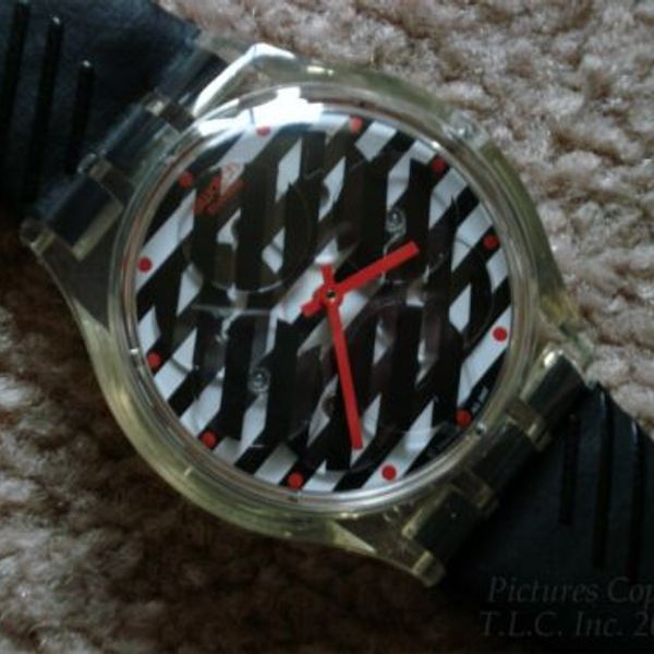 NEW RARE SWATCH SUPK102 SWATCH MYSTIQUE KINETIC MOTION WATCH + WARRANTY ...