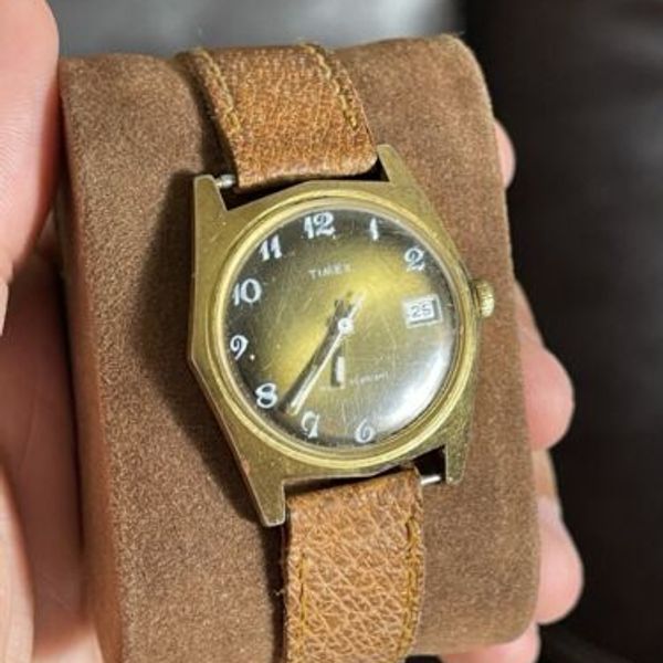 Vintage Timex Watch Tiger Eye Dial 1976 | WatchCharts Marketplace