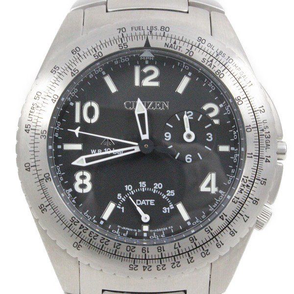 [Used] Citizen Promaster Quartz Men's Watch Black Dial Genuine SS Belt ...