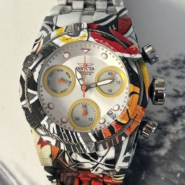 INVICTA LADIE'S BOLT ZEUS GRAFFITI QUARTZ WATCH NEEDS BATTERY ...