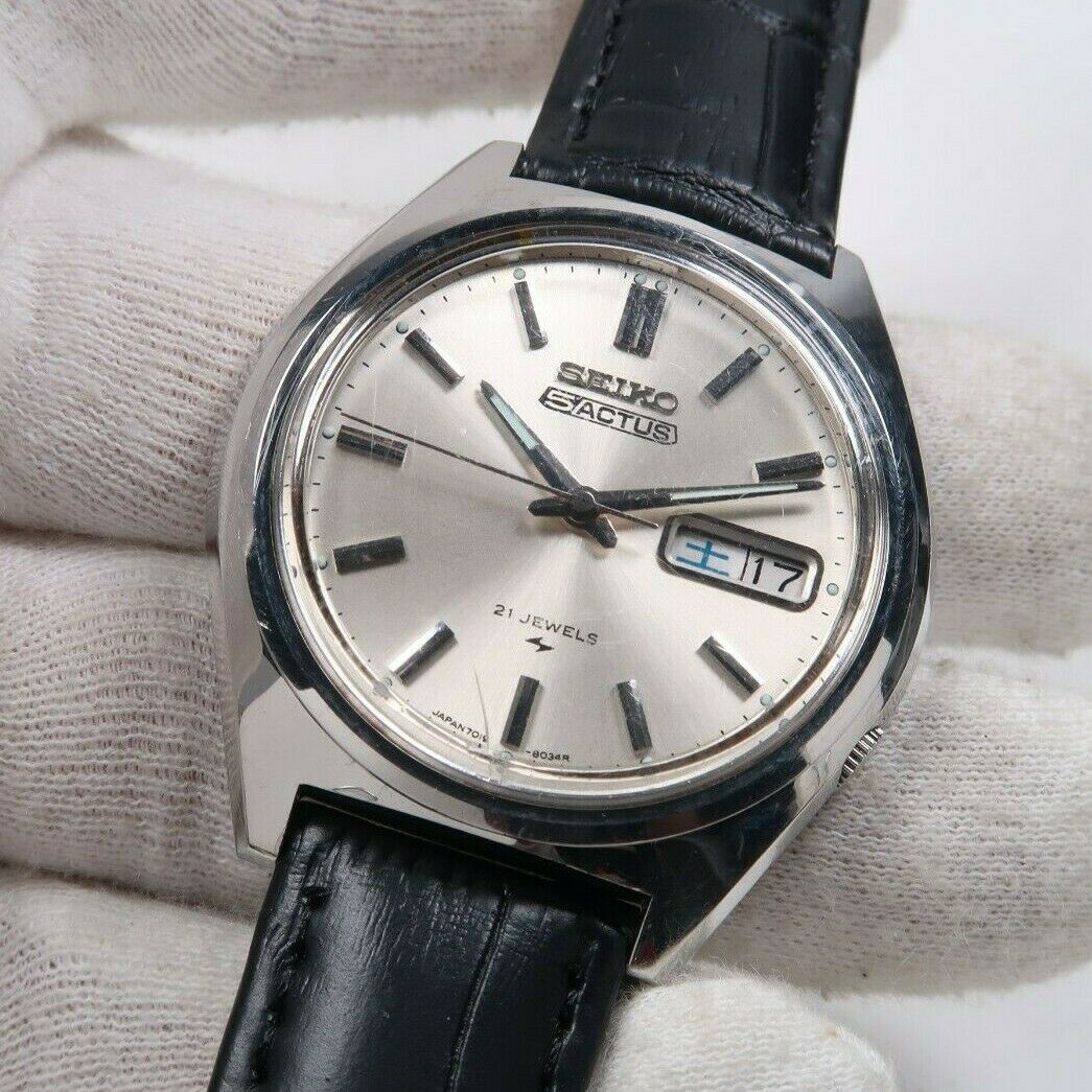 Vintage Seiko 5 ACTUS 7019-8010 AUTOMATIC STAINLESS Mens Watch Japan | WatchCharts
